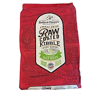 STELLA AND CHEWY Freeze Dried Raw Coated Kibble Grain Free Cage Free Duck Recipe Dog Food 22 Lbs