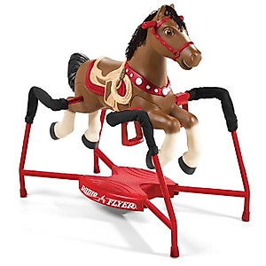 Radio Flyer Blaze Interactive Riding Horse, Brown Ride On Toy