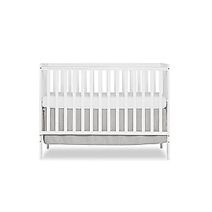 Dream On Me Synergy 5-In-1 Convertible Crib In White, Greenguard Gold Certified