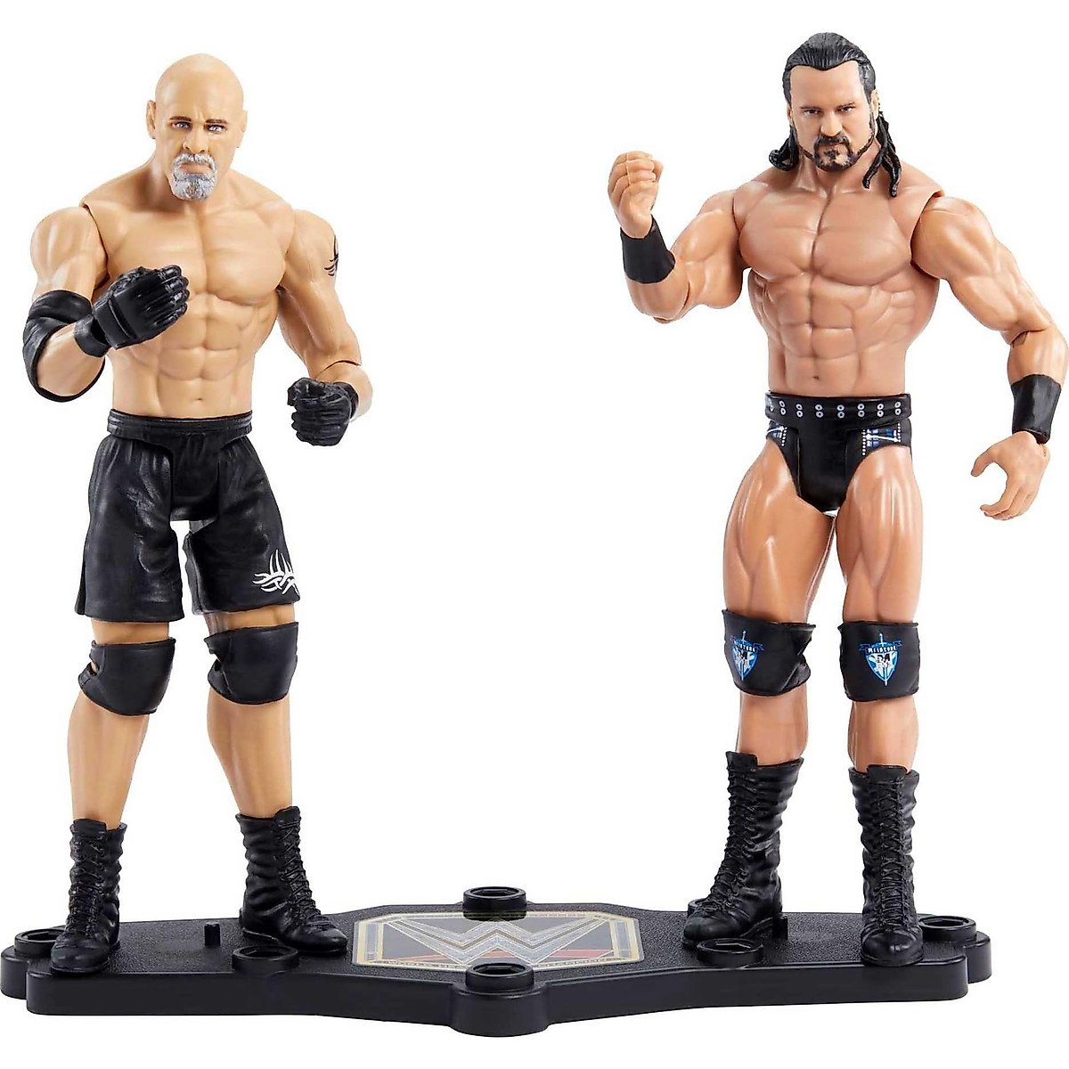 Mattel WWE Championship Showdown 2-Pack Action Figures & Accessory, Series #8 Drew McIntyre vs Goldberg Collectible Set, 6-inch