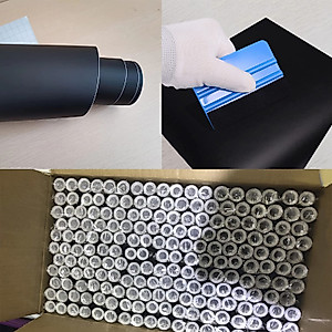 Matte Black Vinyl Wrap Roll with 2 Pcs Tool Kit, Car Wrap Vinyl Self Adhesive Film, Vinyl Wrap with Air Release Technology, Perfect for Cars DIY Exterior Interior Protection (Matte Black, 5ft x 1ft)