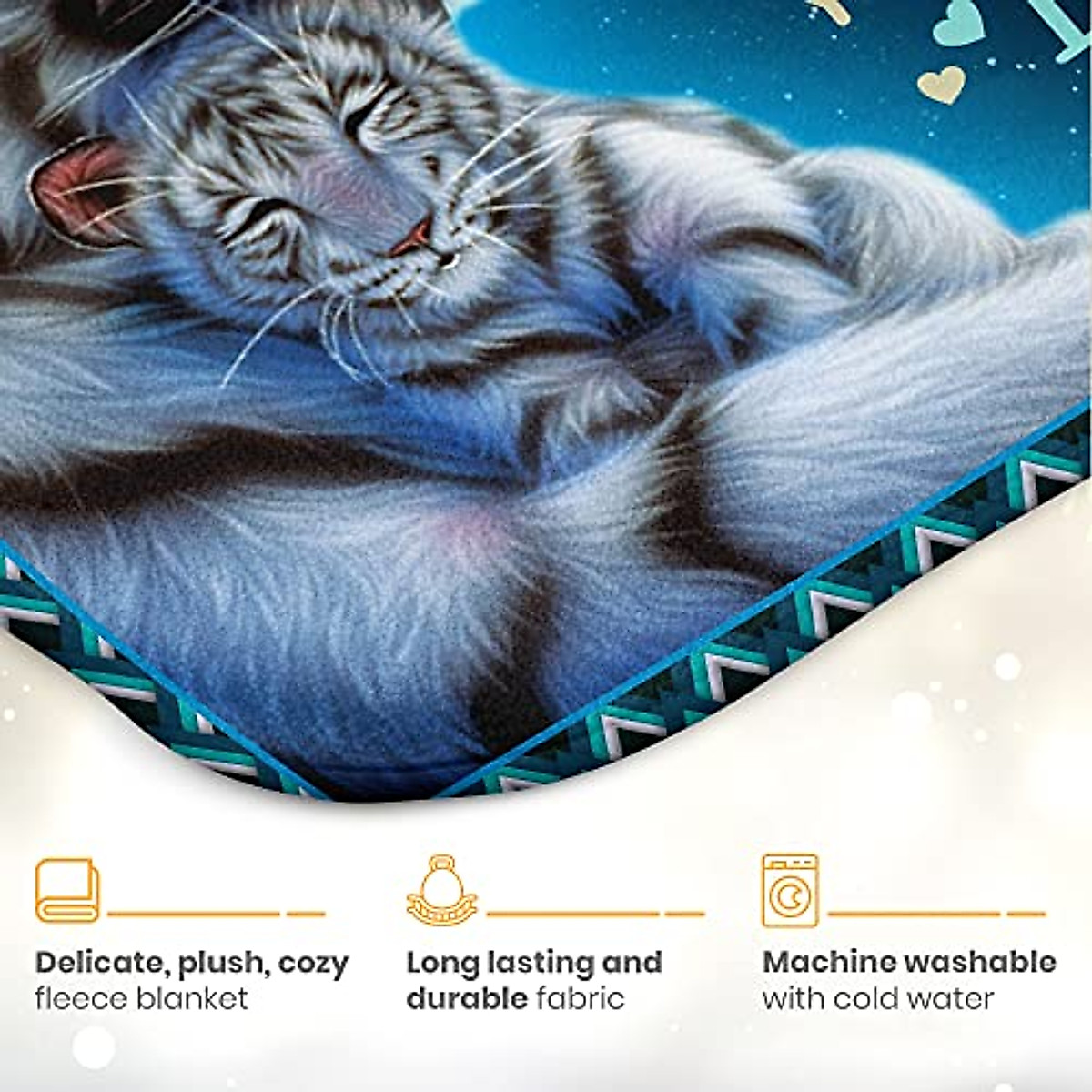 New Daughter Gifts from Mom to Daughter Tiger Blanket, to My Daughter Blanket, Soft Fleece Throw Blankets Graduation Gifts Ideas for Women Birthday, Christmas, Mother's Day Daughter Gift 50" x 60"