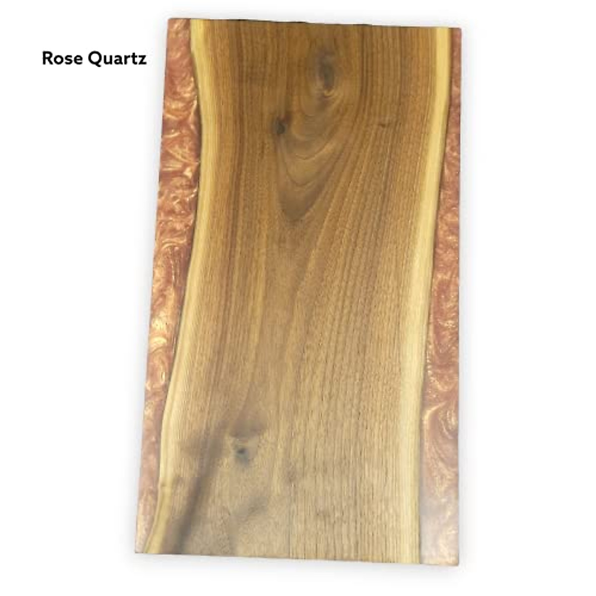 CUSTOM | Black Walnut Live Edge Epoxy River Resin Serving Charcuterie Board | Wood Rustic Serving Tray | Birthday Wedding Housewarming gift (Large 12"X24", 18 Mermaid Dust/NO FLAKE)