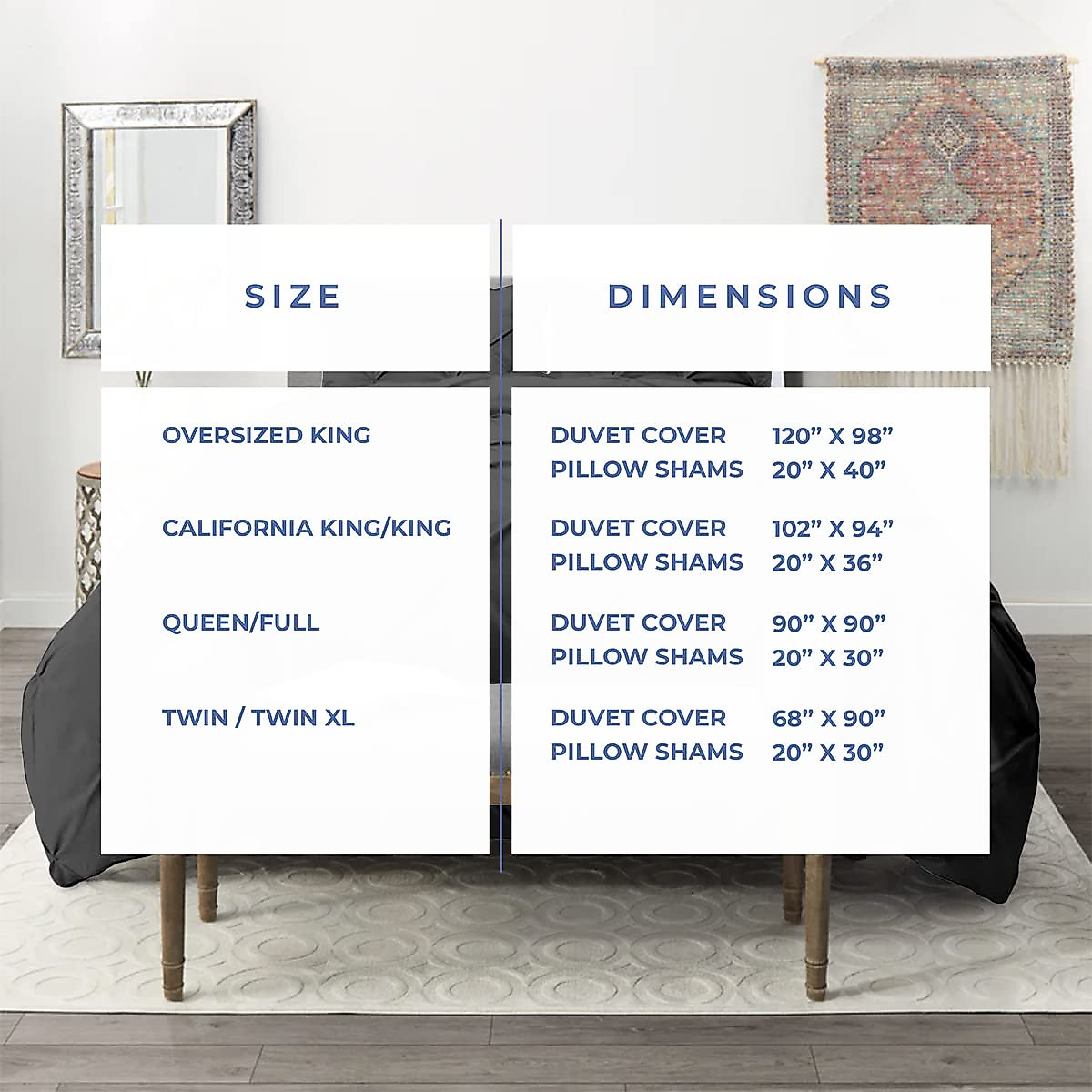 Kotton Culture 600 Thread Count Pinch Pleated 3 Piece Duvet Cover Set 100% Egyptian Cotton Breathable All Season Comforter Cover with Zipper Closure & Corner Ties (Dark Grey, King)