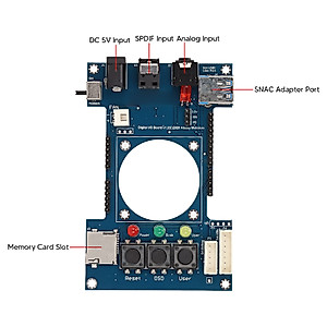 for Mister FPGA Digital IO Board V1.2, for TOSLink 3.5mm Jack Expansion Board for Terasic DE10 Nano SoC Accessories, with 3 Status Indicators