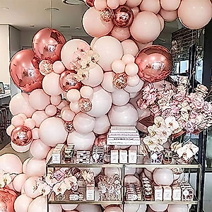 PartyWoo Pale Pink Balloons, 100 pcs 12 Inch Pink Balloons, Pink Latex Balloons for Balloon Garland Balloon Arch as Birthday Party Decorations, Wedding Decorations, Baby Shower Decorations, Pink-Q01