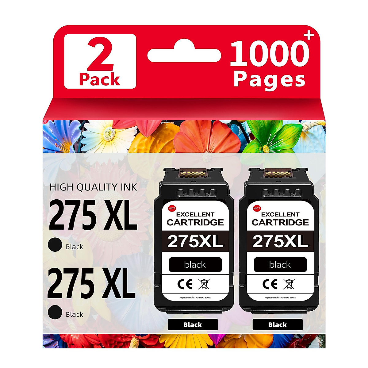 V-Surink High-Yield 245XL 246XL Ink Cartridge Replacement for Canon PG-245XL CL-246XL Compatible with Pixma MX490 MX492 MG2522 TS3122 TS3322 TS3320 TR4500 TR4520 TR4522 MG2500 Printer (1Black 1Color)