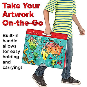 Faber-Castell My World of Art Portfolio for Kids - 8 Expandable Folder Pockets for Kid's Artwork and Keepsakes