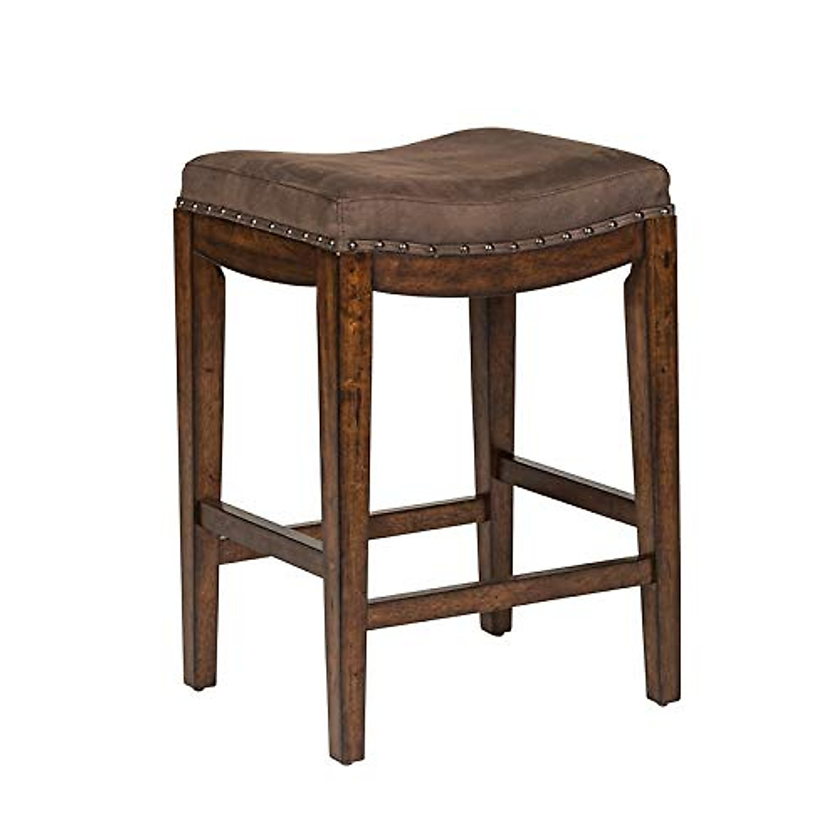 Liberty Furniture Aspen Skies Medium Brown 4 Piece Console Set (1-Console 3-Stools)