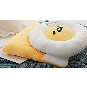 foefaik New Lazy Cute Egg Cushion Throw Pillow Nap Pillows Sofa Bed Back Pillow