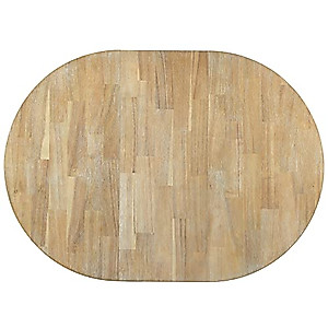 P PURLOVE Round Dining Table, Farmhouse Round Extendable Dining Table with 16" Leaf Wood Kitchen Table (Natural Wood Wash)