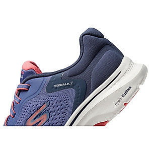 Skechers Women's Go 7-Cosmic Waves Athletic Walking Sneaker, Navy/Coral, 13