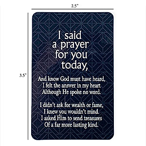 I Said A Prayer Navy Blue 3.5 x 2.5 Cardstock Keepsake Bookmarks Pack of 12