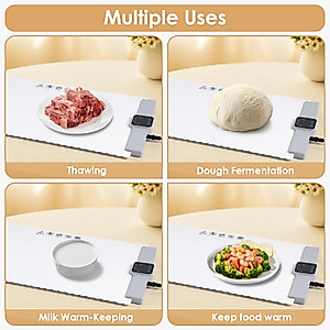 Electric Warming Tray - Full Surface Heating,Rollable & Portable,Premium Silicone Nano-Material,5 Temperature Settings,Auto Shut-Off -Versatile Food Warmer for Gatherings,Parties,Everyday Use