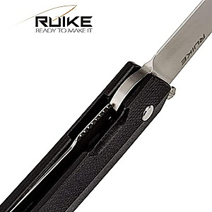 Ruike P865 Pocket Tactical Knife Folding knives 14c28n Stainless Steel Liner Lock Utility Camping Knife Survival 3.58inch Small Mini tool Knife EDC Tools Belt Clip for Men Gift