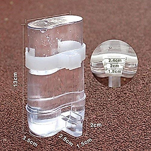 Bird Water Seed Automatic Feeder Water Dispenser Food Feeding for Parrot Budgies Parakeet Cockatiel Conure Lovebird Finch Canary African Grey Cockatoo Cage Accessories