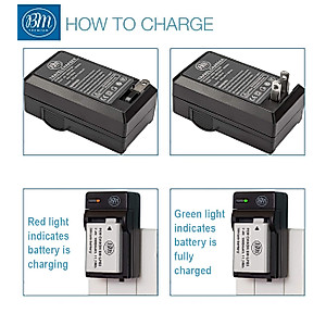 Big Mike's BM Premium LP-E5 Battery and Charger Kit for Canon EOS Rebel XS, Rebel T1i, Rebel XSi, 1000D, 500D, 450D, Kiss X3, Kiss X2, Kiss F Digital SLR Camera