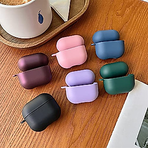 DAYJOY Hard Plastic Protective PC Case Cover Sleeve Compatible with Lenovo thinkplus LP40 Earbuds, Frosted Touch Feel Protective Skin Sleeve with Carabiner (Black)