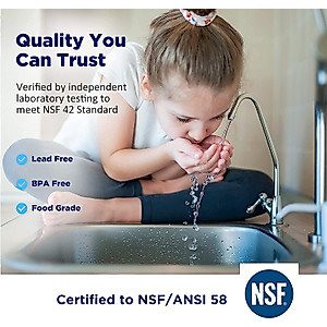 Membrane Solutions 150 GPD RO Membrane, Reverse Osmosis Membrane, RO Membrane Replacement, Reverse Osmosis Filter Replacement for Under Sink Home Drinking RO Water Purifier System (2 PACK)