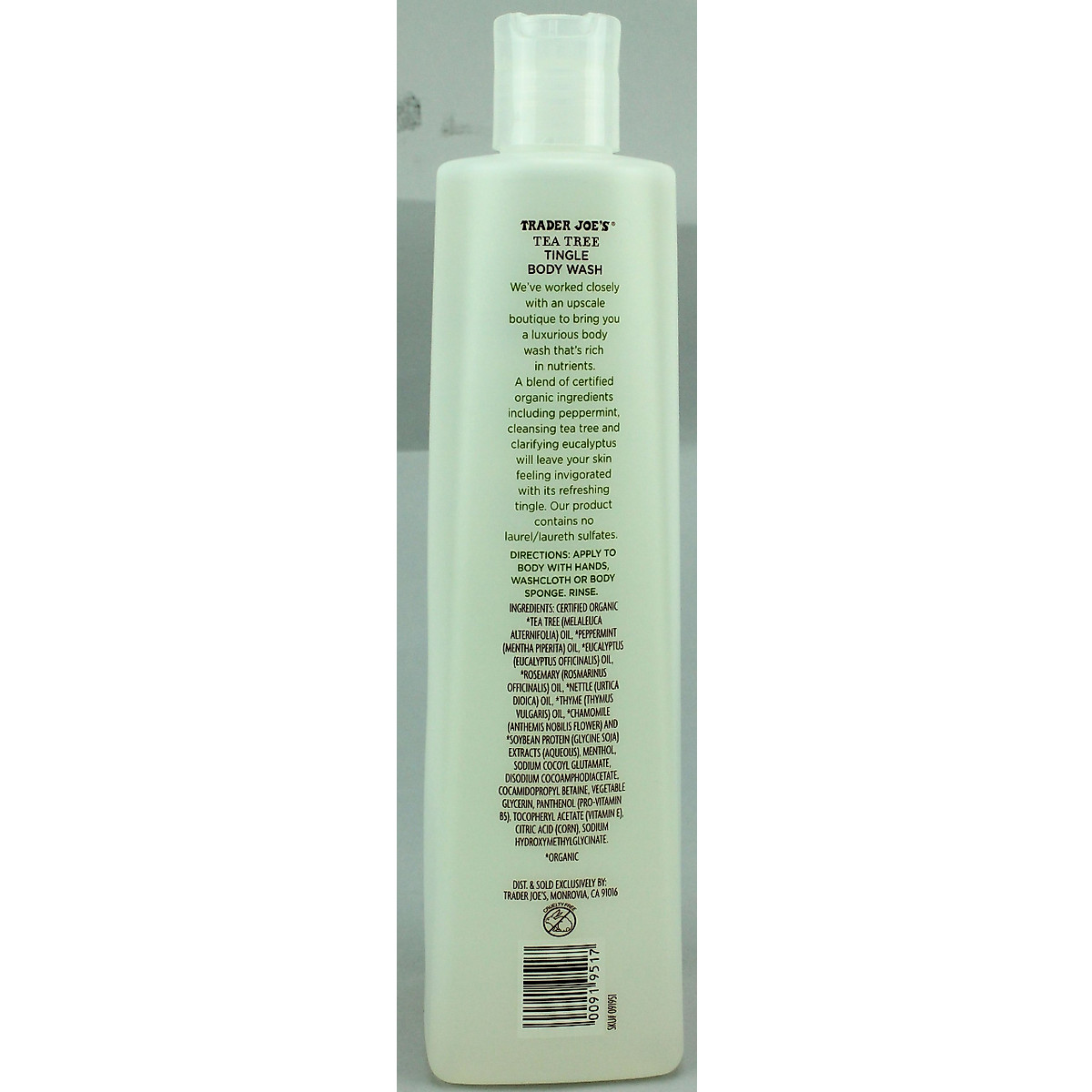 Trader Joe's Tea Tree Tingle Shampoo, Conditioner, and Body Wash Set