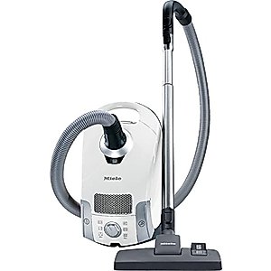 Miele Compact C1 Pure Suction Powerline Canister Vacuum, Lotus White