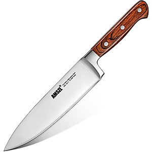 AMSZL Professional Chef's Knife 8 inch - High Carbon Steel - Ultra Sharp - Gift Box