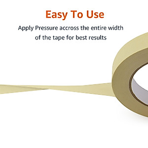 Amazon Basics Masking Tape, 0.7 Inch x 180 Feet - Pack of 3 Rolls