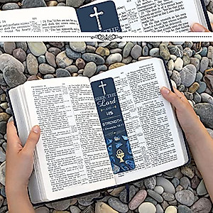 120 Pieces Bible Verses Bookmarks with Hollow Cross Christian Bookmarks for Women Inspirational Book Markers Religious Bookmarks Gifts Reading Reward Scripture Church Supplies, 30 Styles