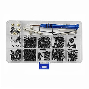 Yaohappy RC Car Screws Kit, RC Screws Kit Repair Tool Box Hardware Fasteners Replacement for Wltoys Wltoys 1/14 144001 RC Car
