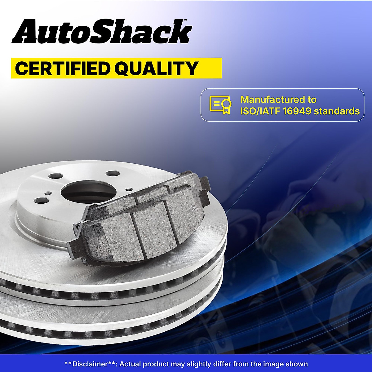 AutoShack Brake Rotors with Brake Pads Rear Brake Rotor & Pad Replacement Kit for INFINITI QX60 Q50 JX35 FX35 M37 Q60 QX70 FX37 M56 M35h FX45 Q70L Nissan Quest Murano Pathfinder V6 PCDR4135041350905