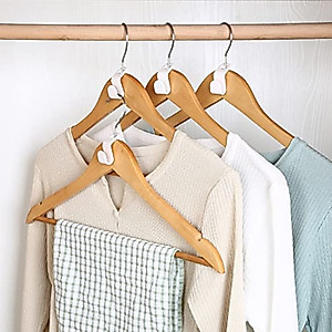 CNYEJQJC Clothes Hanger， 30PCS Connector Hooks Plastic Hanging Clothes Hangers Connecting Hook Saving Wardrobe for Space Clothes Storage and Finishing Machine