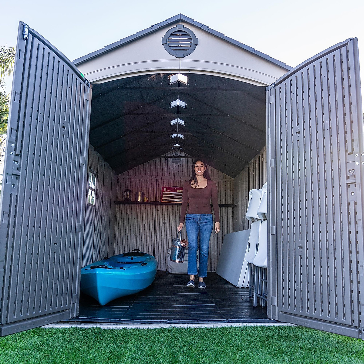 Lifetime Outdoor Storage Shed, 8 x 15 Foot