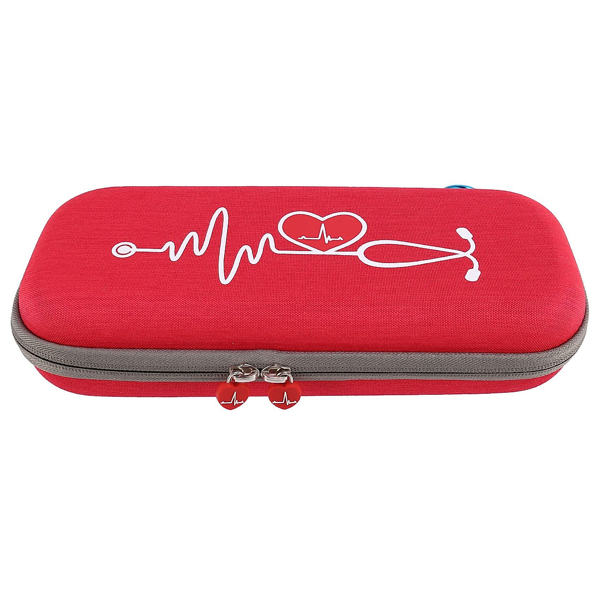 Lyzeous Protective Case for Classic III Stethoscope Accessories Portable Storage Bag Carrying Case Pouch(Red)