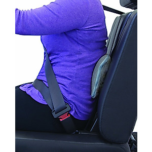The ComfortMakers Lumbar Support, Universal, Self-Adjustable, Ergonomic Back Support, Office, Car, Airplane, Made in the USA, Washable, Gray (92041)