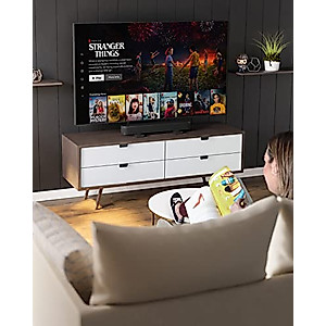 ECHOGEAR Universal Large TV Stand - Height Adjustable Base for TVs Up to 77" - Wobble-Free Replacement Stand Works w/ Any TV Including Vizio, TCL, Samsung & More - Flat Design Compatible w/ Soundbars