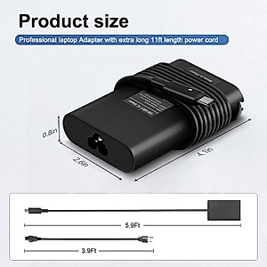 Replacement Dell Laptop Charger 65W 45W USB C Laptop Charger for Dell 5420 5520 7420 5430 7430 7330 7340 5320 7320 5290 2in1,XPS 13 9360 9320 7390 2in1 9350 9380 9370 9310 9300 Dell Laptop Charger1
