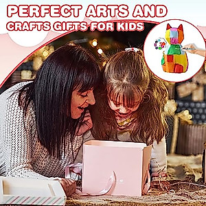 Paint Your Own Cat Lamp Art Kit 2 Cat Arts and Crafts Art Projects Diy Paint Cat Craft Night Light Kids Cool Art Gifts for Easter, Birthday, Party Art Supplies Gift Ideas for Girls and Boys Ages 3-12