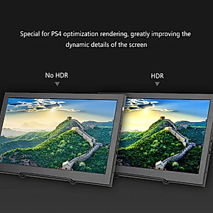 Portable Monitor, 13.3inch FHD 1080P Portable Laptop Monitor HDMI Gaming Monitor OTG & Dual Speakers, External HDR Computer Display