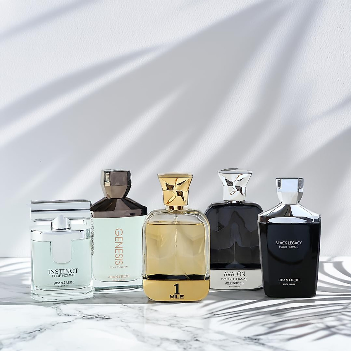 Jean Rish Genesis Pour Homme Eau De Toilette Perfume for Men (3.4 Fl Oz / 100ml) with Lemon, Woody & Lavender Notes - Long Lasting and Luxury Fragrance