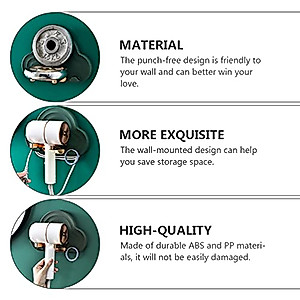 Veemoon Hair Styling Tools Hair Dryer Holder Stand Cloud Shaped Plastic Wall Mount Hair Blow Dryer Hanging Rack Spiral Hair Styling Organizer Collapsible Hangers