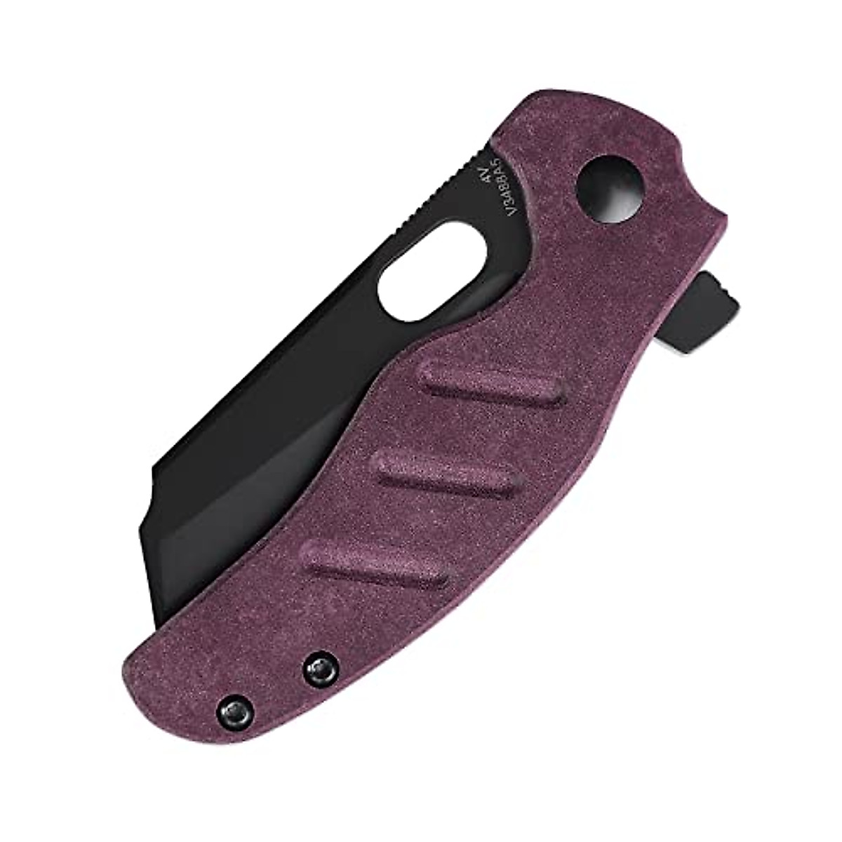 Kizer C01c(Mini) EDC Knife Sheepdog Red Richlite Handle, 4V Pocket Folding Knife, Removable Flipper Tab V3488A5