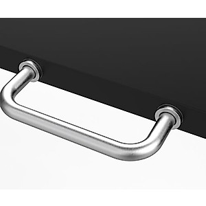 Hinged Lid for Blackstone Griddle 28 Inch, Griddle Hard Cover with Thermometer for Blackstone Griddle Grill 1517 1853 1605 1856 & 28 Inch Black Griddle Hood