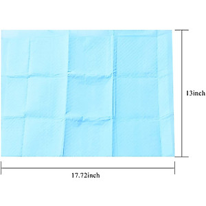 Payanwin 100 Pack Disposable Changing Pads Baby Disposable Underpads Waterproof Diaper Changing Pad Breathable Underpads Bed Table Protector Mat, 17.8 Inches x 13 Inches