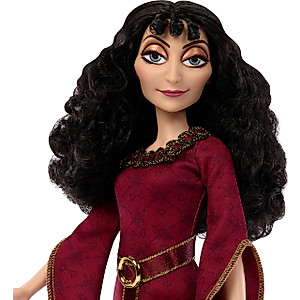 Mattel Disney Princess Toys, Villains Mother Gothel Fashion Doll, Removable Outfit with Basket & Flower Accessories, Inspired by the Movie Tangled