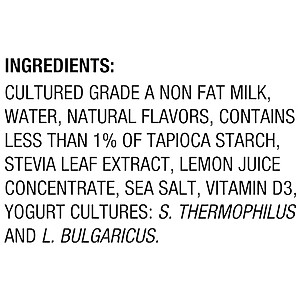 Oikos Triple Zero Vanilla Nonfat Greek Yogurt Pack, 0% Fat, 0g Added Sugar and 0 Artificial Sweeteners, Just Delicious High Protein Yogurt, 4 Ct, 5.3 OZ Cups