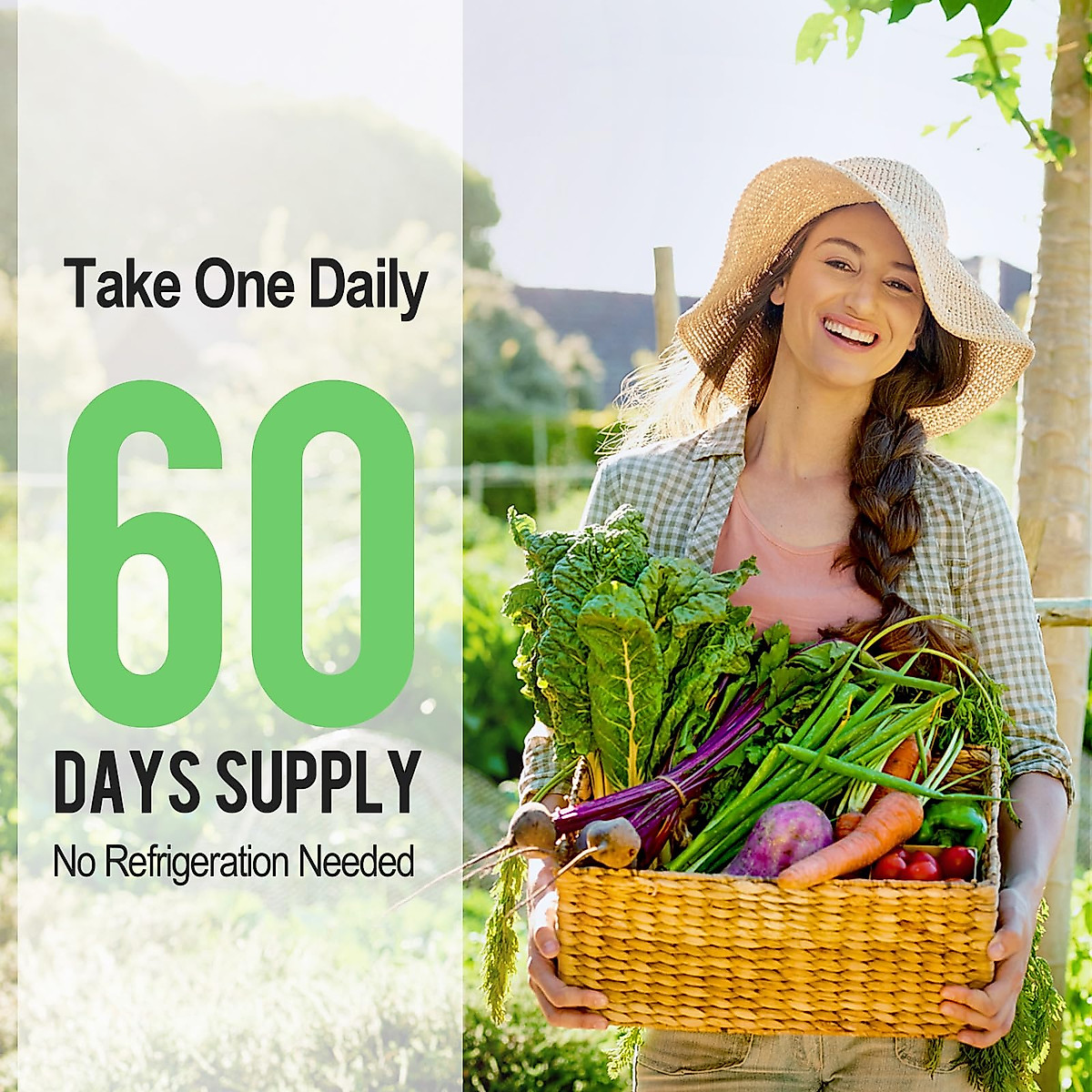 Probiotics for Women & Men - 300 Billion CFU, 24 Strains Probiotics + 15 Organic Herbs Prebiotics for Digestive, Gut Health, Immune, Constipation, Diarrhea & Whole-Body Health - 2 Months Supply