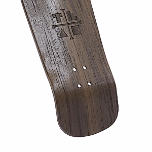 Wooden Fingerboard Carlsbad Cruiser Deck, The Swanson - 34mm x 100mm - Handmade, Pro Shape & Size - Five Plies Wood Veneer - Includes Prolific Foam Tape - Teak Tuning