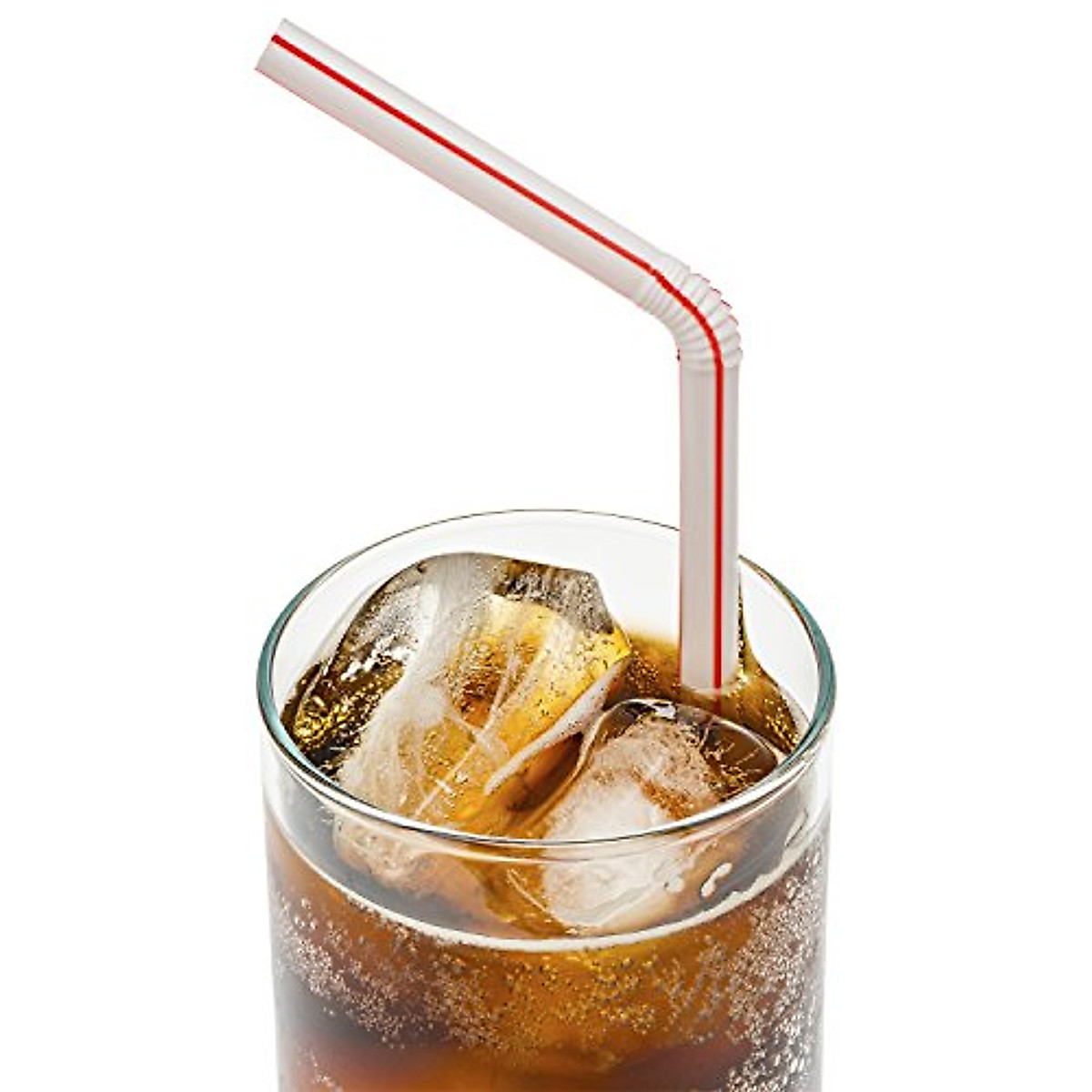 Flexible Plastic Straws Colored BPA-Free Disposable Bendy Straw 8" Long (200 Pack, Colorful)