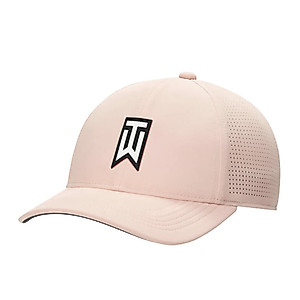 Nike Men's Adult Tiger Woods Legacy91 Golf Dri Fit Flex Fit Cap Hat (as1, Alpha, l, Light Orange, Medium/Large)