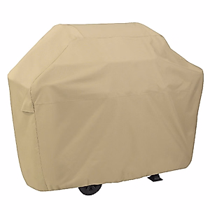 Classic Accessories Grill Cover, 58"L x 24"D x 48"H, Sand, Grill Cover, Grill Cover for Outdoor Grill, BBQ Cover